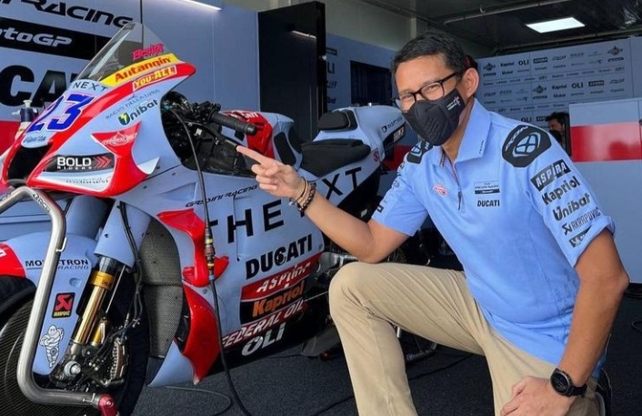 Menparekraf Bangga, Logo Wonderful Indonesia Dipasang di Motor Gresini ...