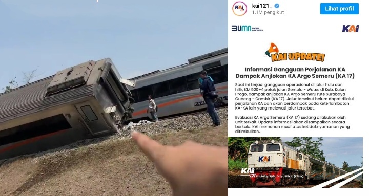 Kereta Api Anjlok, Proses Evakuasi Dilakukan – arasynews.com